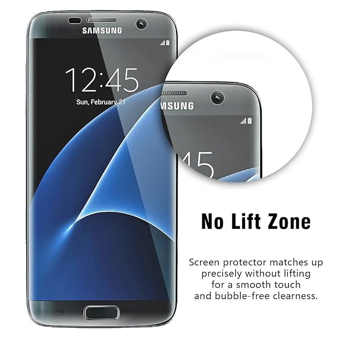 Samsung Galaxy S7 EDGE Full HD Curved Edge Liquid UV Tempered Glass ...