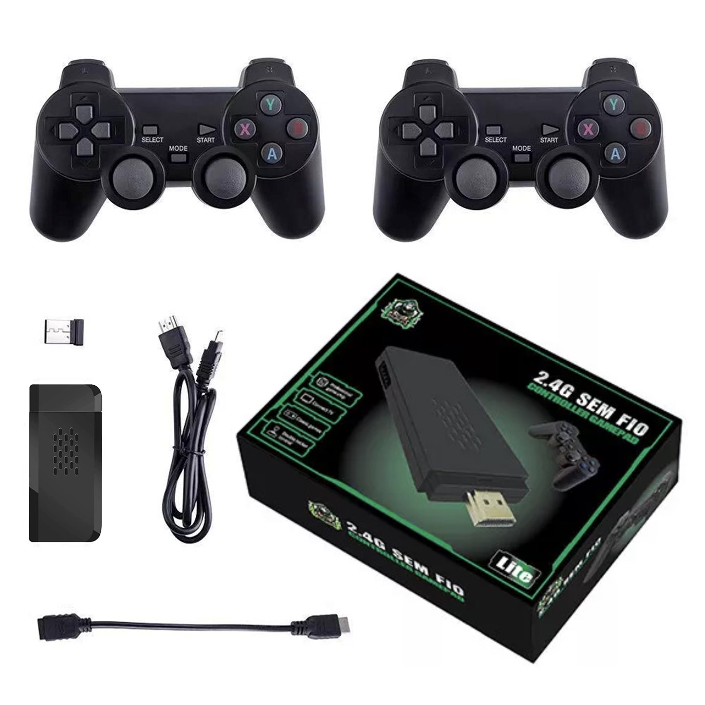 New Edition M8 Portable Wireless Game Stick Gamebox Game Console 10000 ...