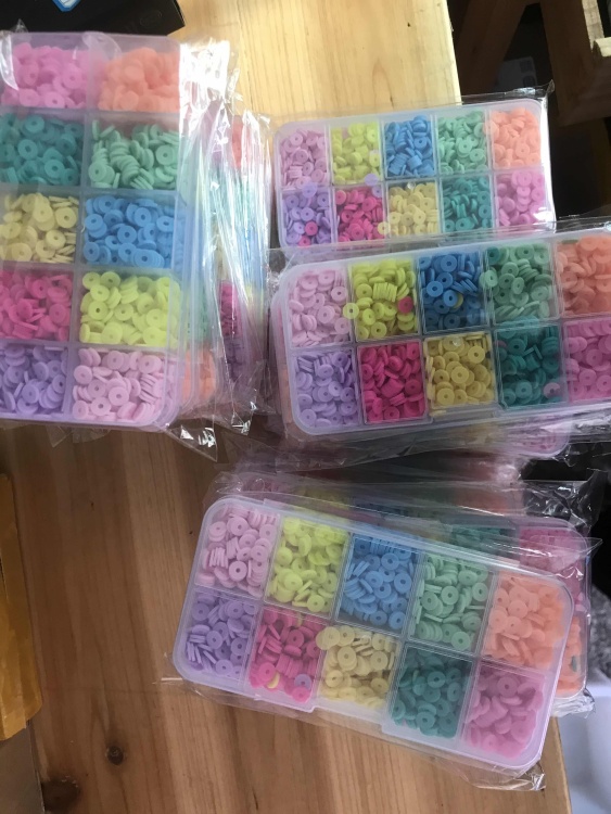 1 Box Round Acrylic English Alphabet Letter Beads Set With Stretch ...