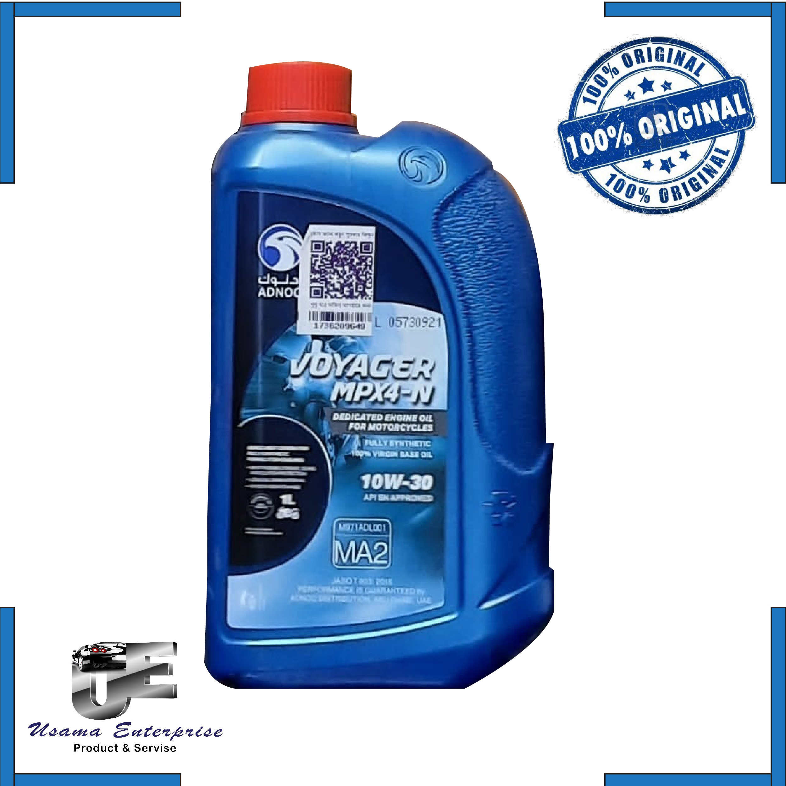 Adnoc Voyager MPX4,10W - 40, Fully Synthetic motorcycle engine oil 1 ...