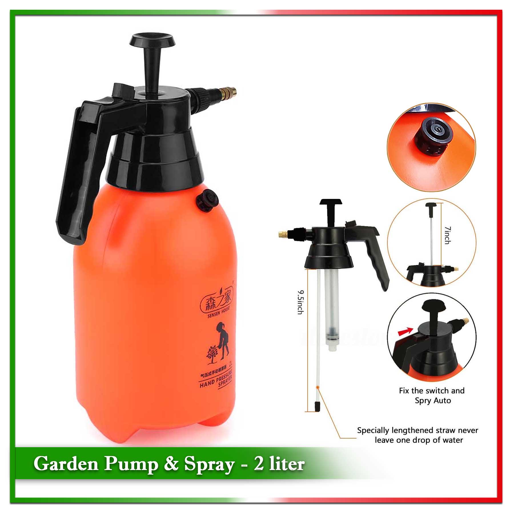 Imported 2L Garden Pump & Sprayer Bottle | Daraz.com.bd
