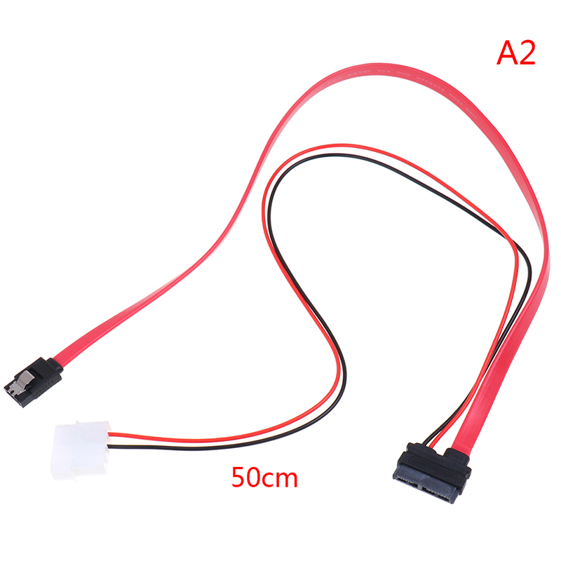 7 + 6 Pin Slimline SATA Cable for Slim Laptop SATA DVD CD-RW Adapter ...