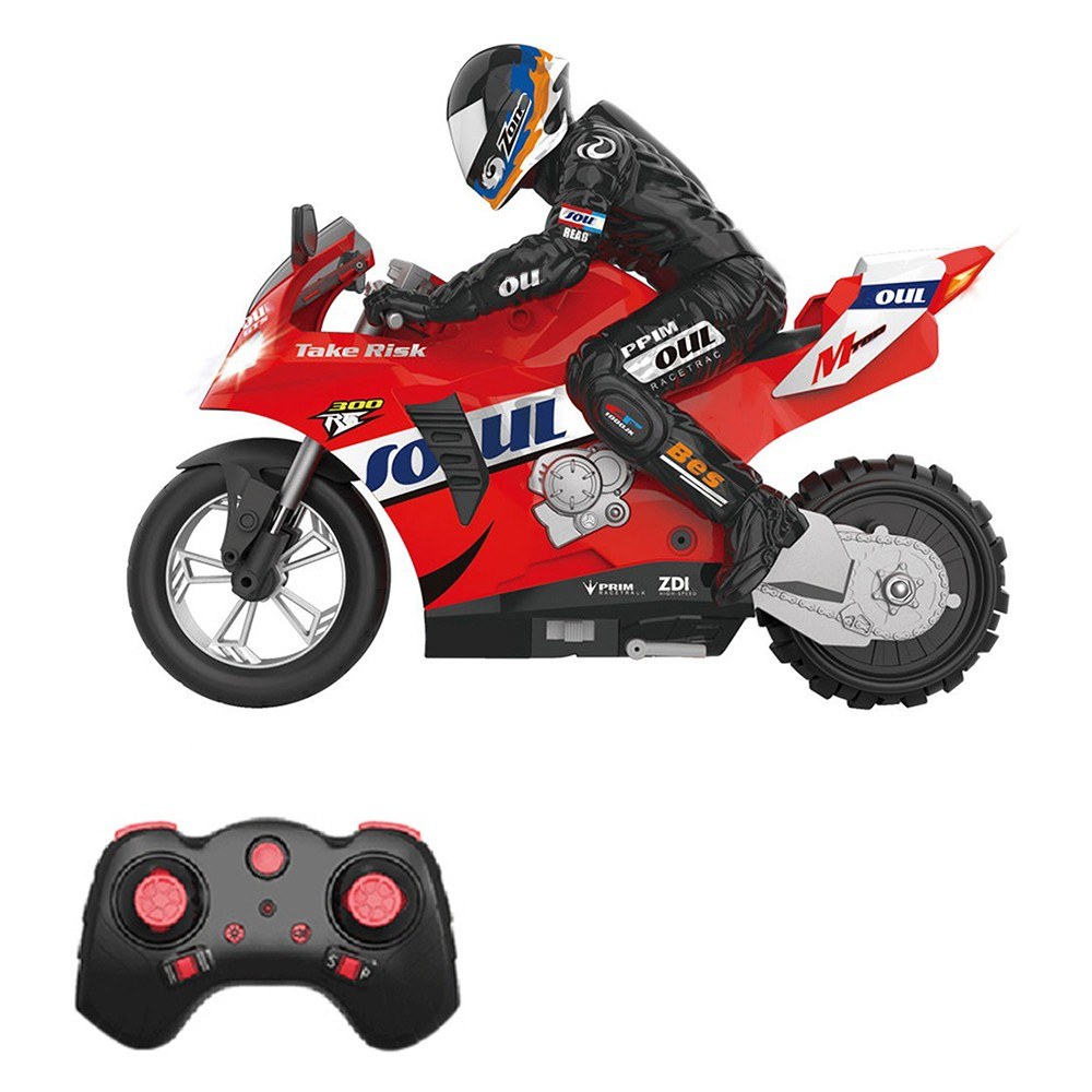 1/6 remote-controlled stunt motorcycle: self balancing/360 drift - blue ...