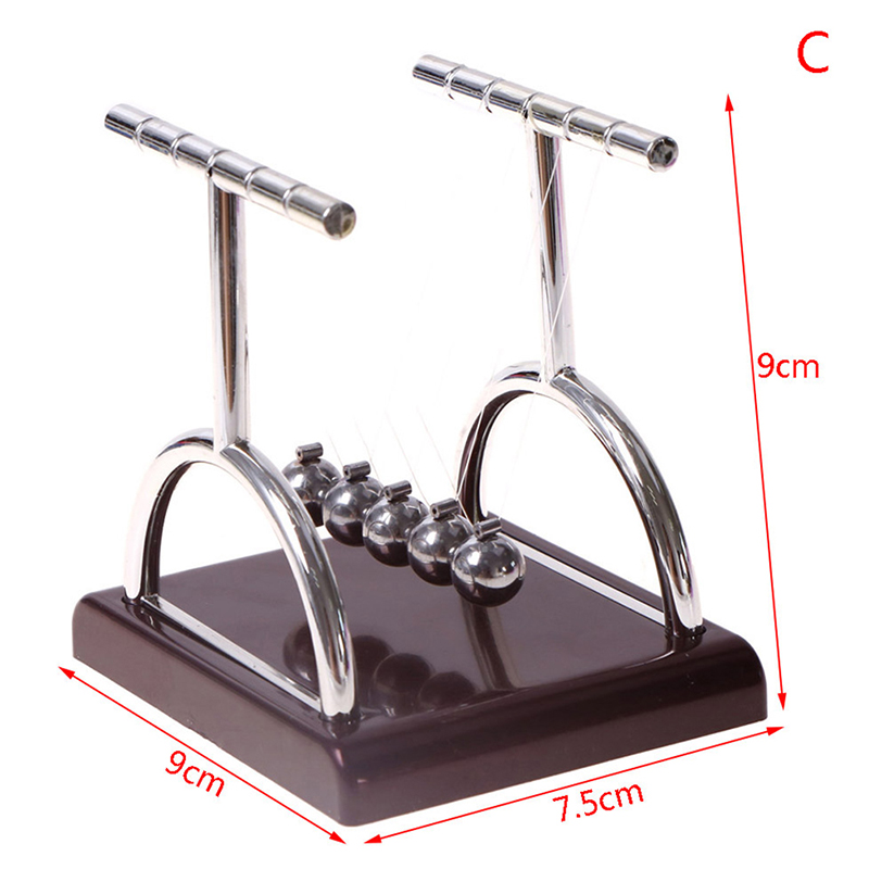1 Pcs Crafts Newton's Cradle Desk Table Decor Metal Pendulum Ball ...