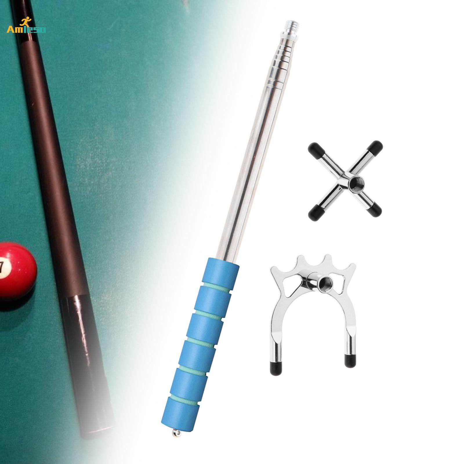 Retractable Billiards Pool Cue Stick Anti Slip Handle Pool Cue Bridge ...
