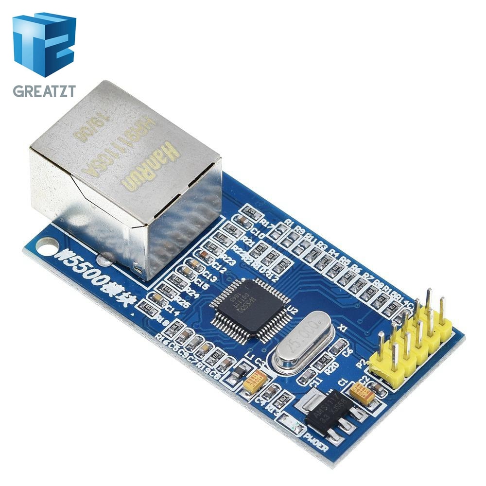 Greatzt W5500 Ethernet Network Module Hardware Tcp Ip 51 Stm32 Microcontroller Program Over