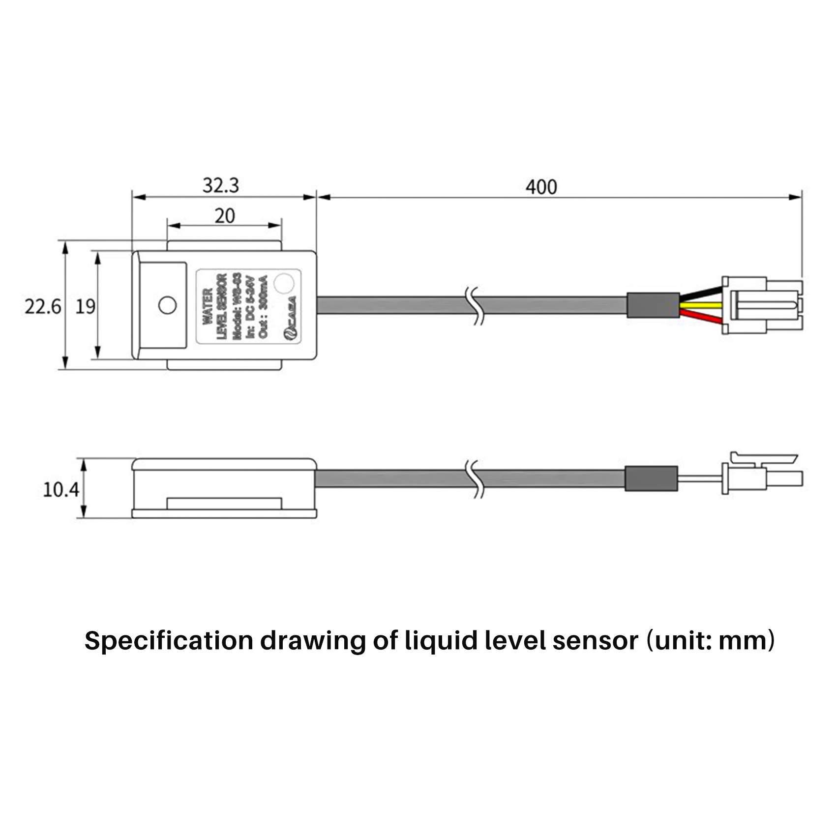 12-24V Non-contact Tank Liquid Water Level Detect Sensor Switch ...