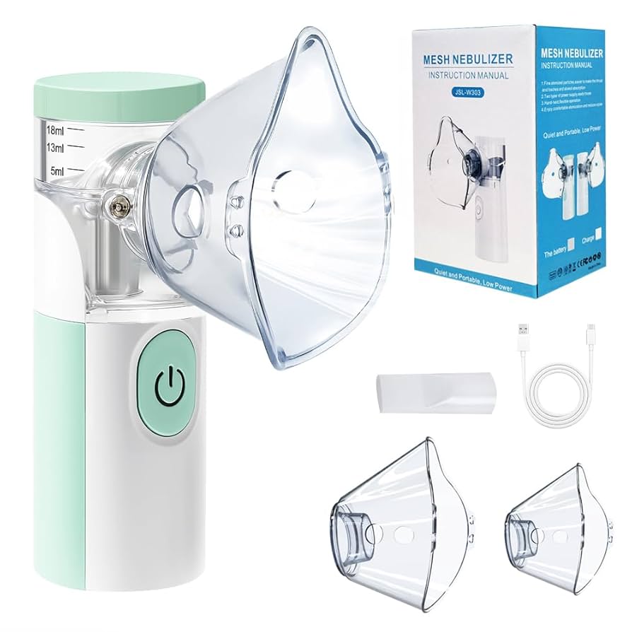 Mesh Nebulizer Portable Handheld Inhaler – Ultra-Fine Mist Steam ...
