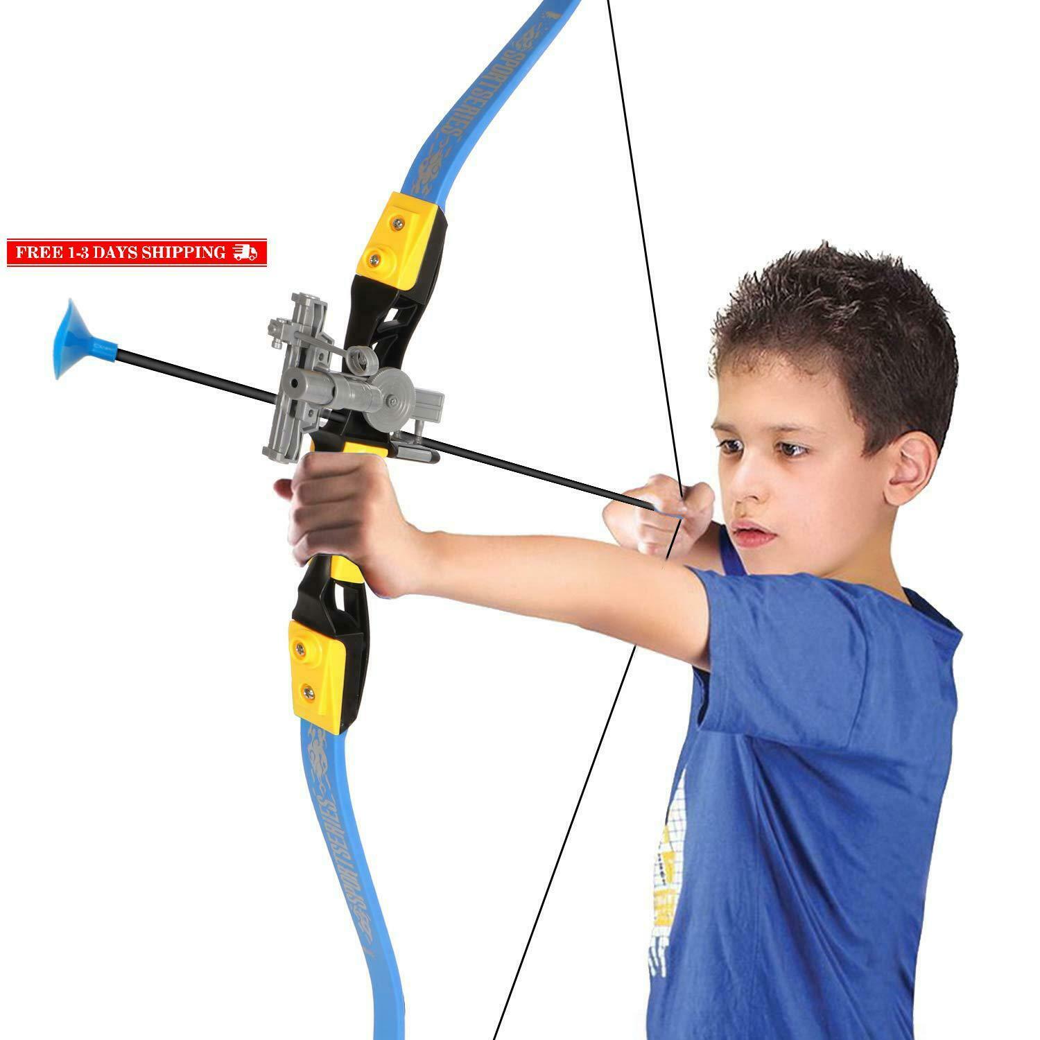 Kids Bow and Arrows, Kids Archery Bow and Arrow Toy Set for Boys Girls ...