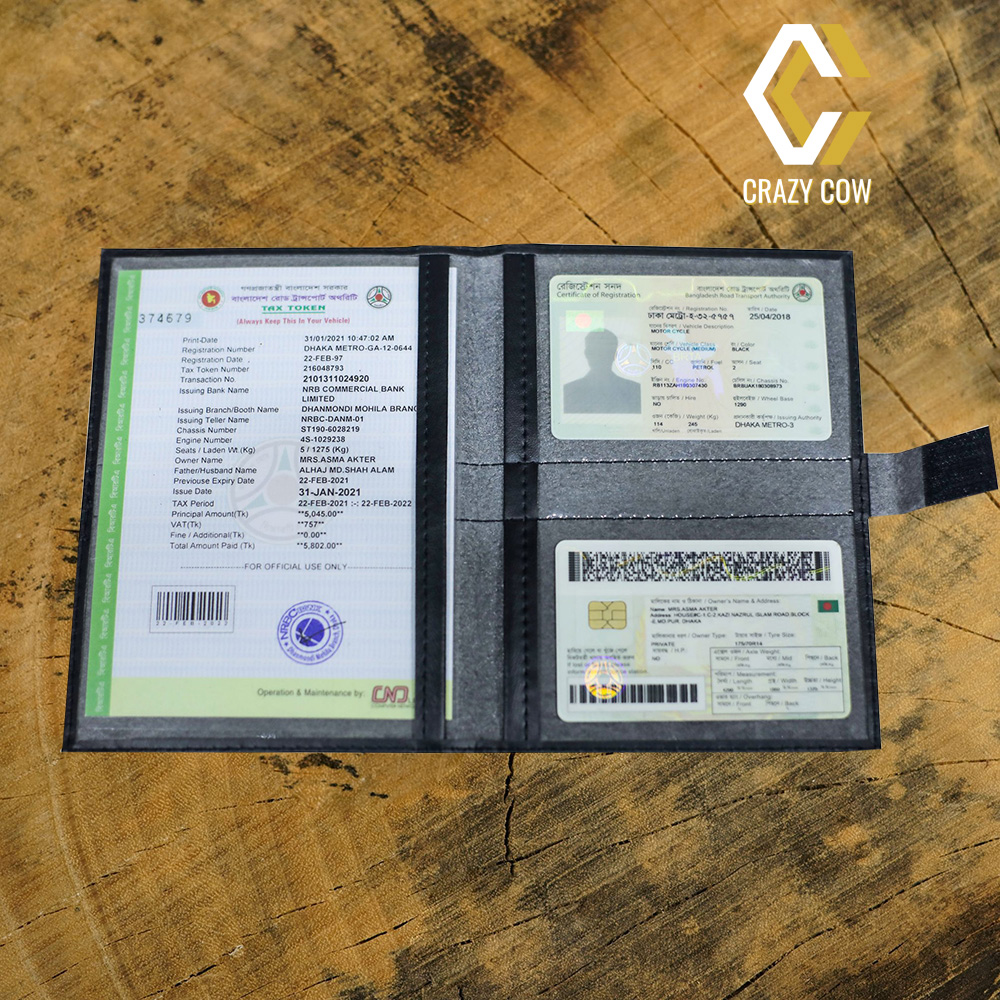 Car & Bike License Bag Motor Bike and Car Driving Documents Holder ...