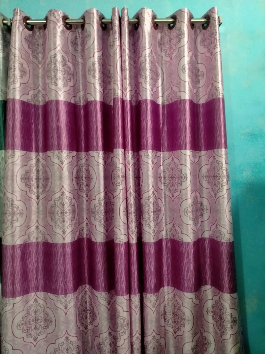 Synthetic Curtain Door and Window Pordha- ( 4 kuchi -1pis) multicolour ...