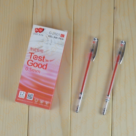 Test Good Gel Ink Pen - 0.5mm - 12pc box (Black/Red/Blue) | Daraz.com.bd