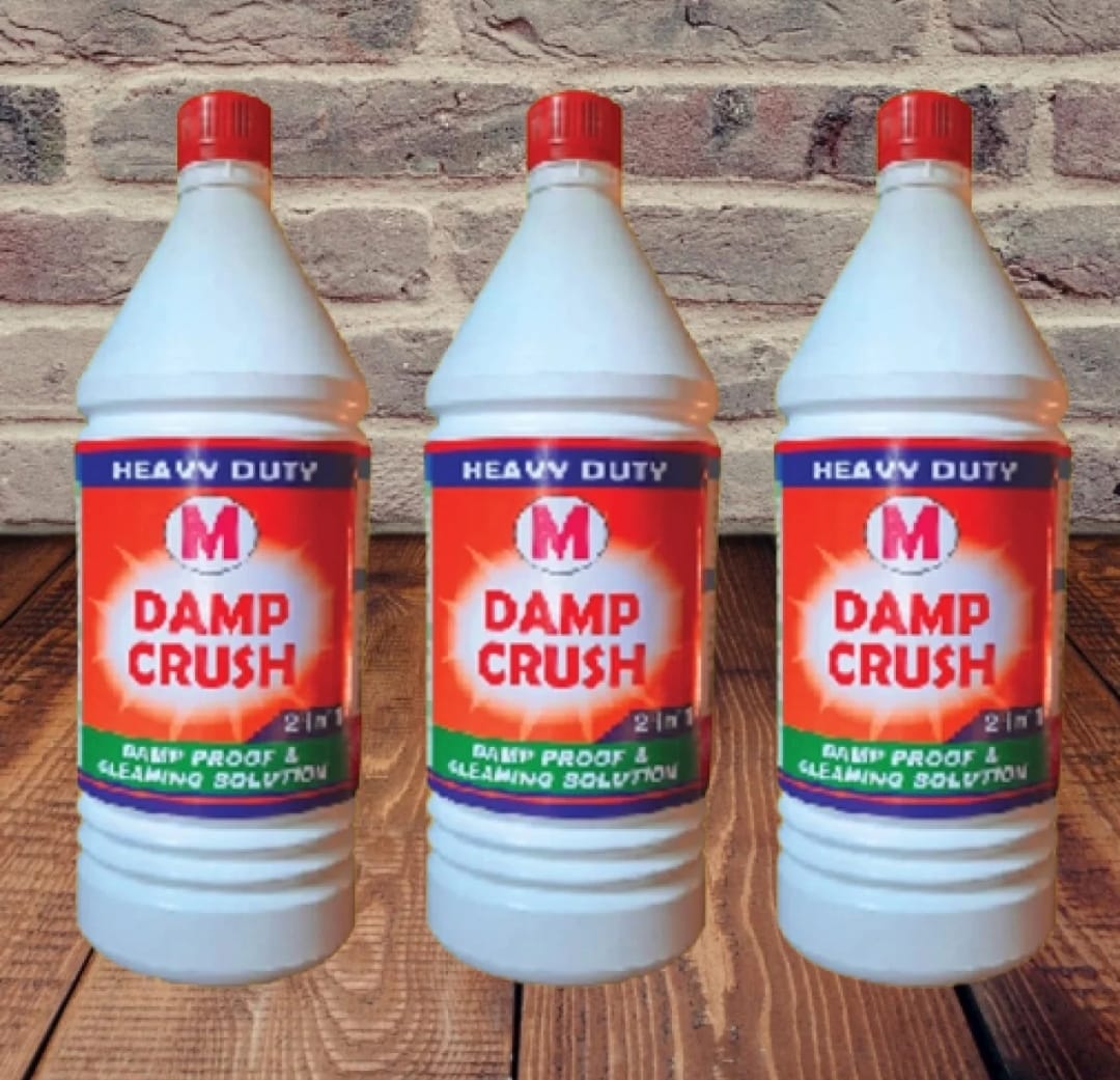 Damp Crush 1000ML Toilet / Tiles / Water Tank & Pipe Cleaner 3 pcs ...