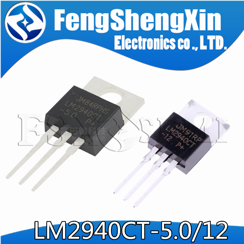 10pcs/lot LM2940CT-12 12V LM2940 LM2940CT-5.0 5V PMIC - Voltage regulator - linear/voltage ...