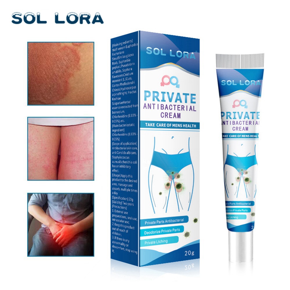 SOL LORA Men's Skin Care Cream Pruritus Vulvae Cream Inner Thigh Itching Relieving Itching ...