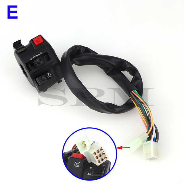 3/4/5-Function Hi-Lo Electric Start Button Switch For 50-150cc Four ...