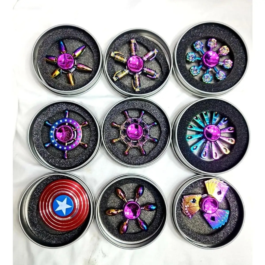 Metal Fidget Spinner ful metal body multi colour | Daraz.com.bd