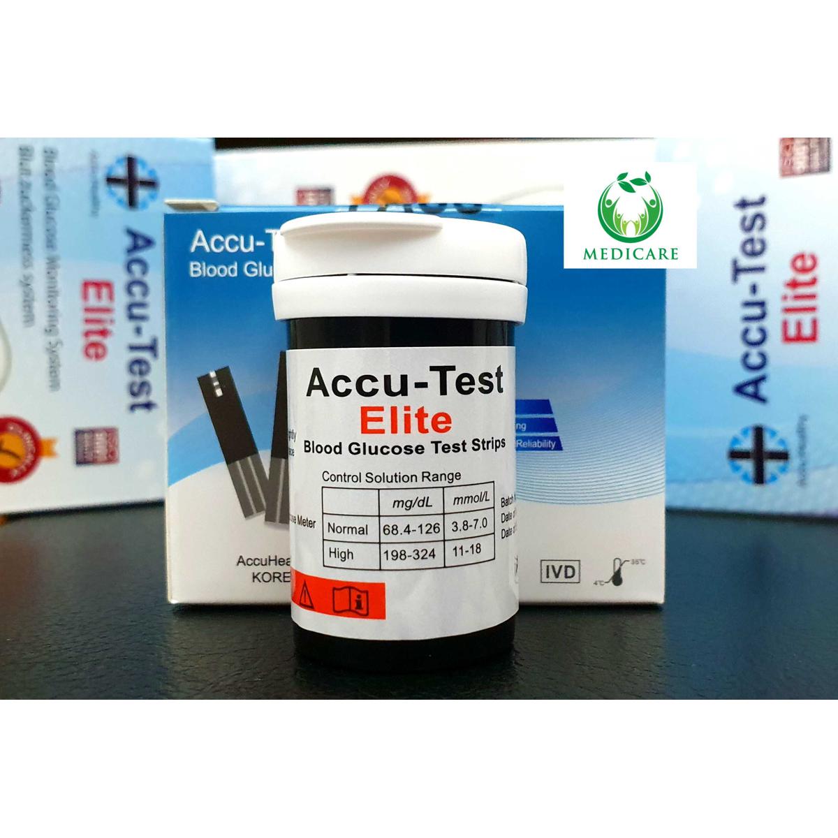 Acu Test Elite Glucose Strips (25 Pcs) | Daraz.com.bd