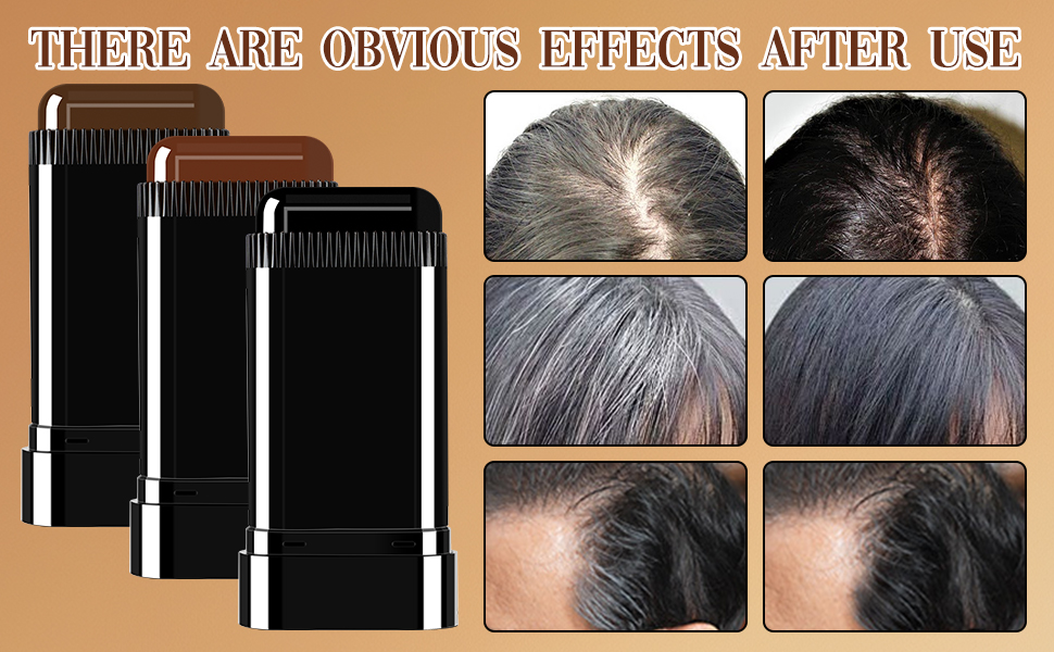 Hair Color Stick Hair Dye, Touch Up Comb 2-In-1, Safe And Convenient ...
