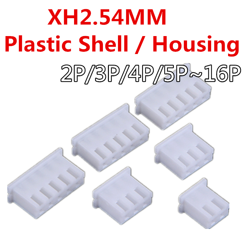 50pcs XH2.54mm Plastic Shell / Housing XH-Y 2P/3P/4P/5P/6P/7P/8P/9P/10P/11P/12P/13P/14P/15P/16P ...
