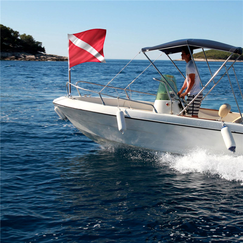 Scuba Diving Inflatable Buoy Flag Snorkeling Boat Signal Floater Flag ...