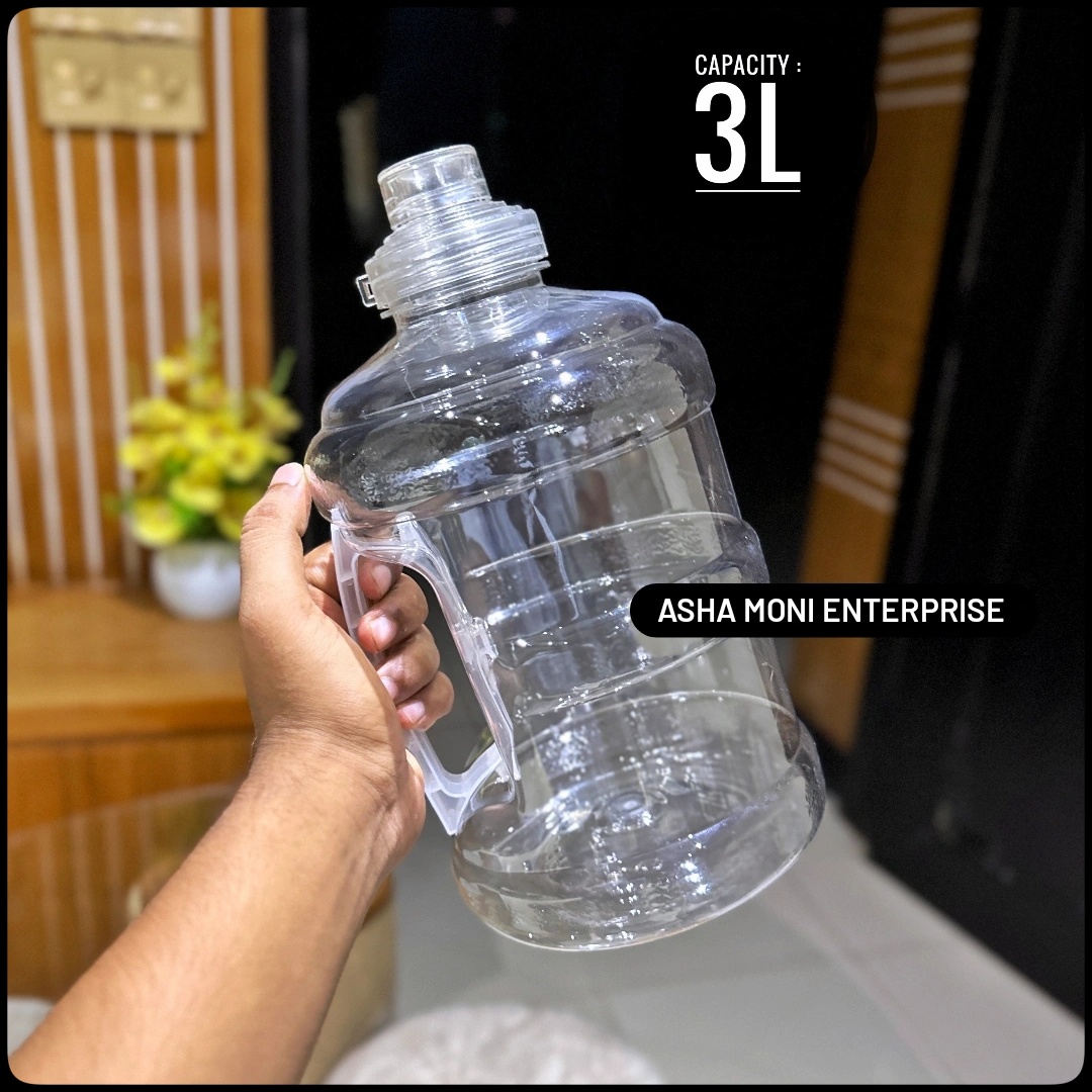 Plastic Half Water Gallon - 3L (1 Pcs) 64Oz Bpa Free Large Training Gym ...