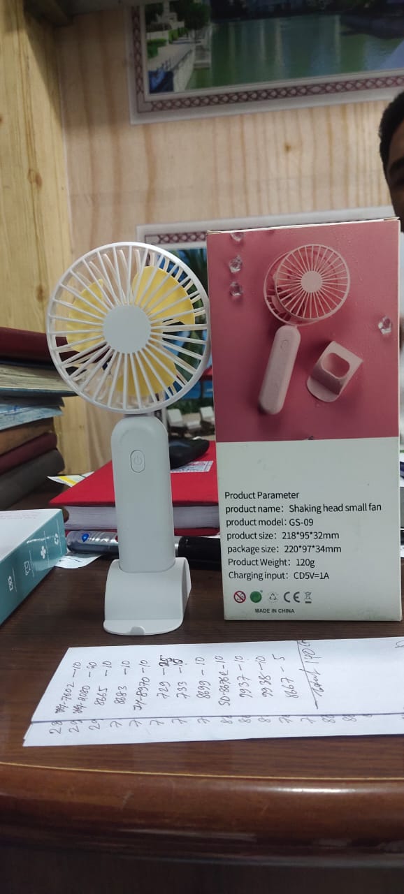 Shaking head mini fan GS-09 | Daraz.com.bd