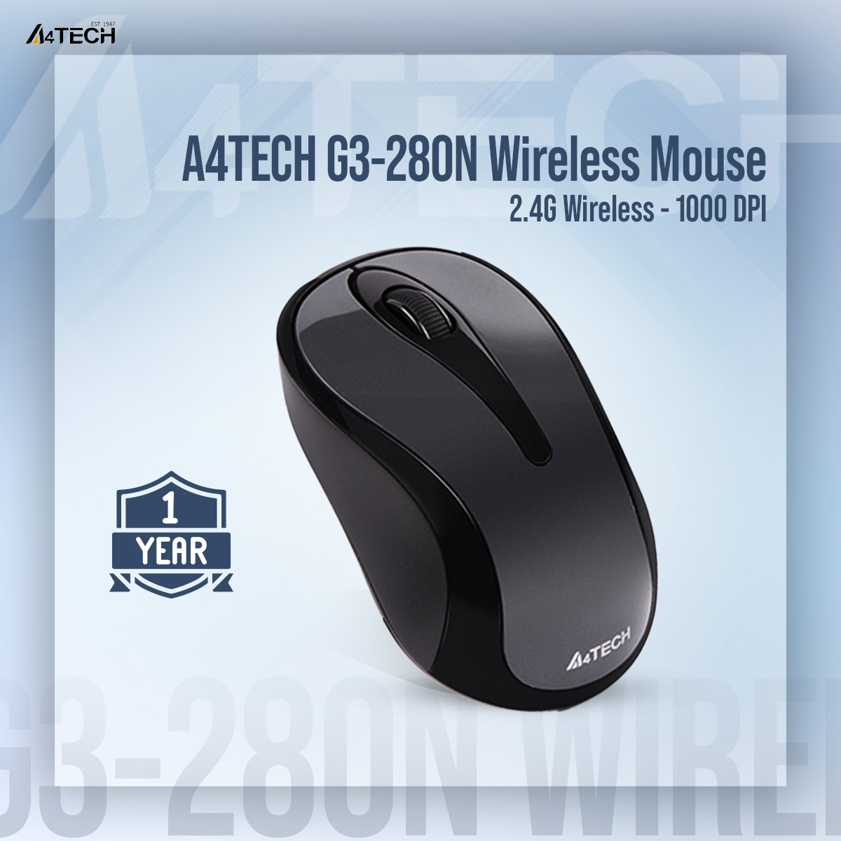 A4TECH G3-280N Wireless Mouse - 2.4G Wireless - 1200 DPI - For PC ...