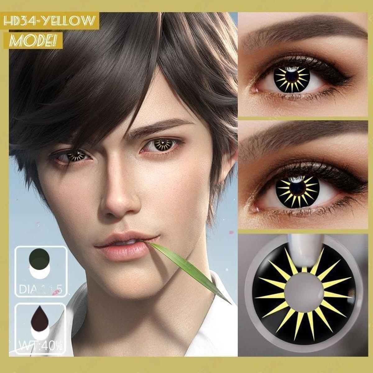 Cosplay HD34 Diablo Radiance Color Contact Lenses Halloween Makeup ...