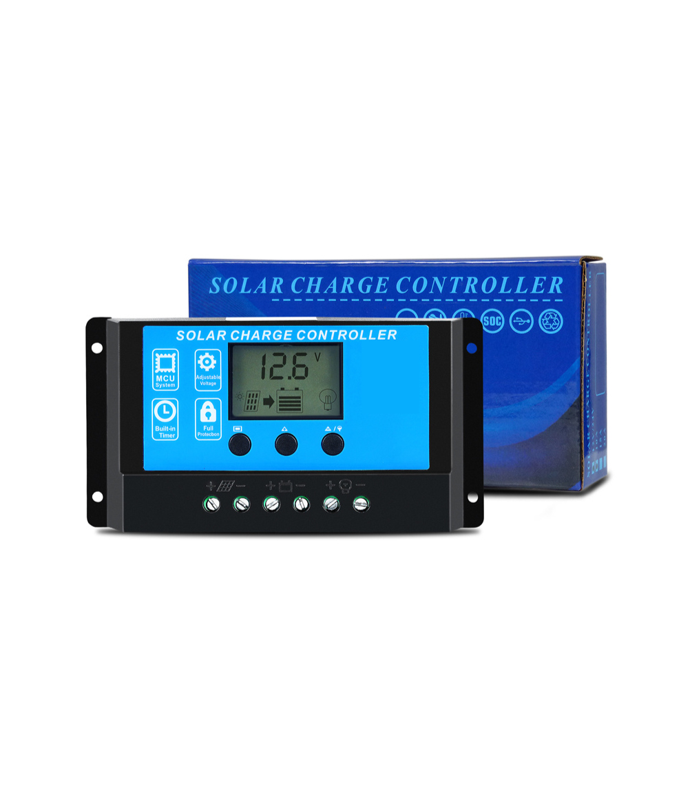 10A Solar Charge Controller 120W, LCD Display & MCU Control- 12V 10A ...