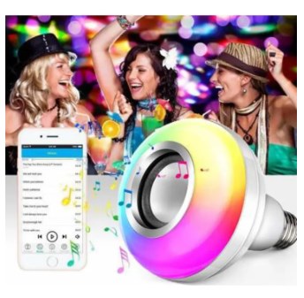 Led Music B22 Bulb With Remote Control Bluetooth Speaker Music Bulb ...