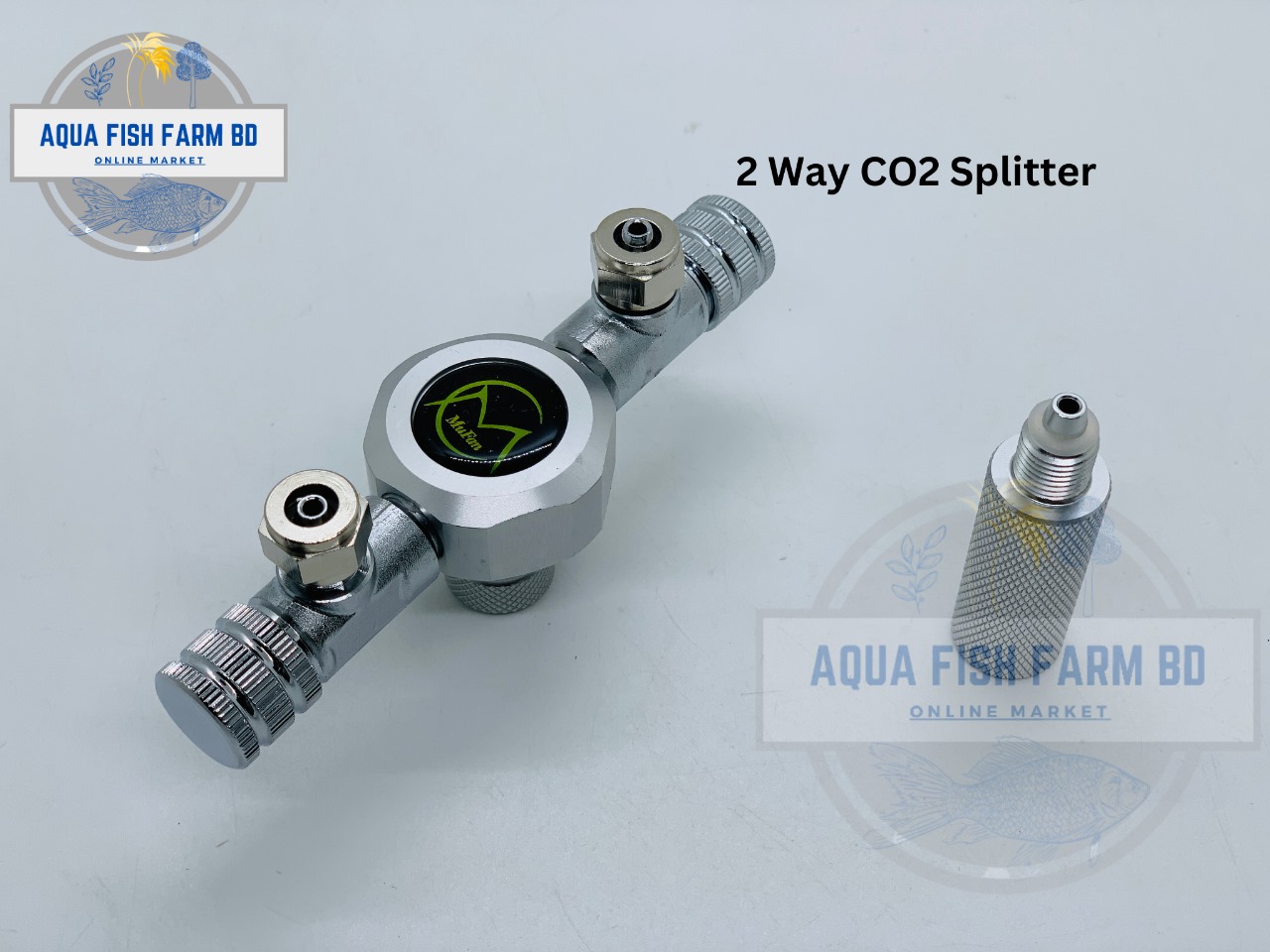 Mufan CO2 Distributor Splitter (2 Ways Splitter) For Planted Tank Co2 ...