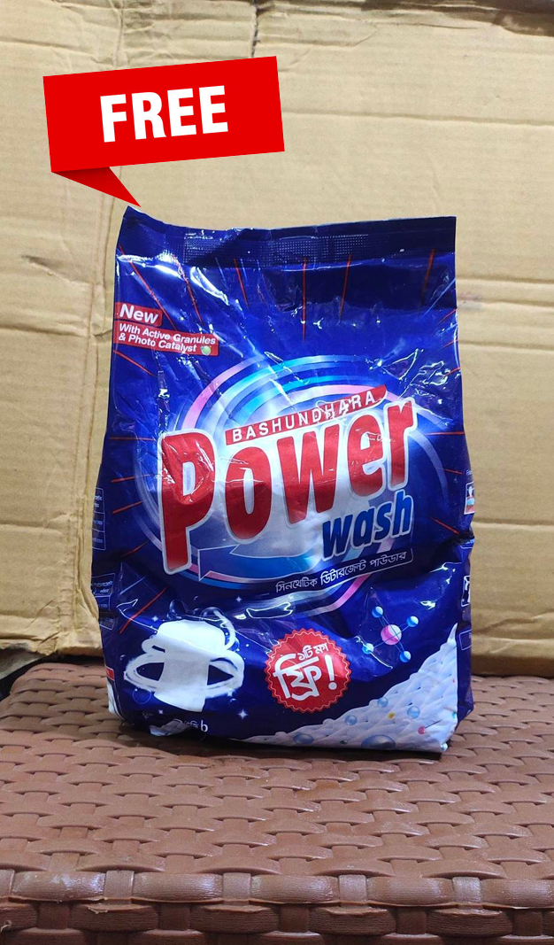 Bashundhara Power Wash Detergent Powder 1kg | Daraz.com.bd