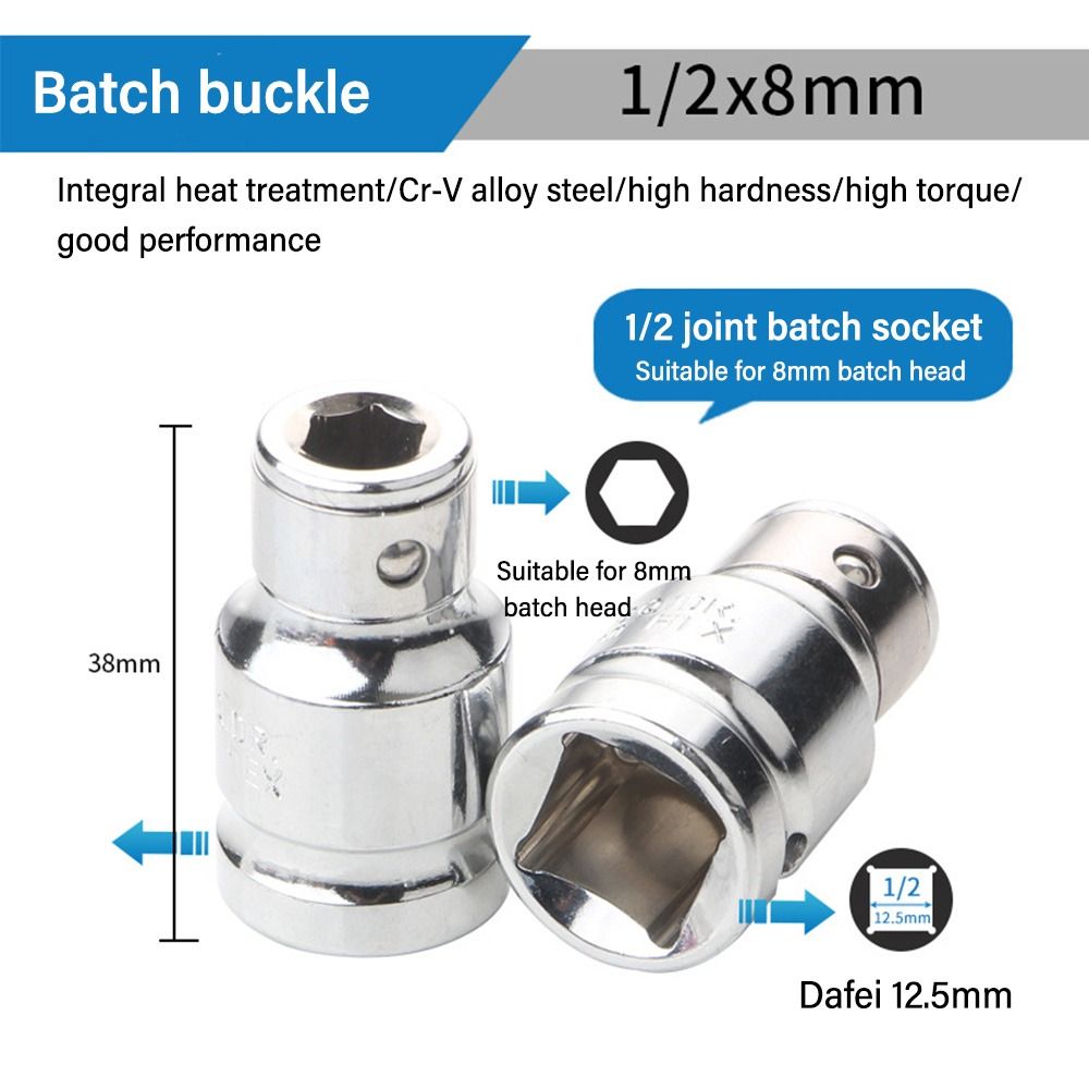 Durable Universal Ratchet Socket Adapter 1/4 3/8 1/2 Hand Too Socket ...
