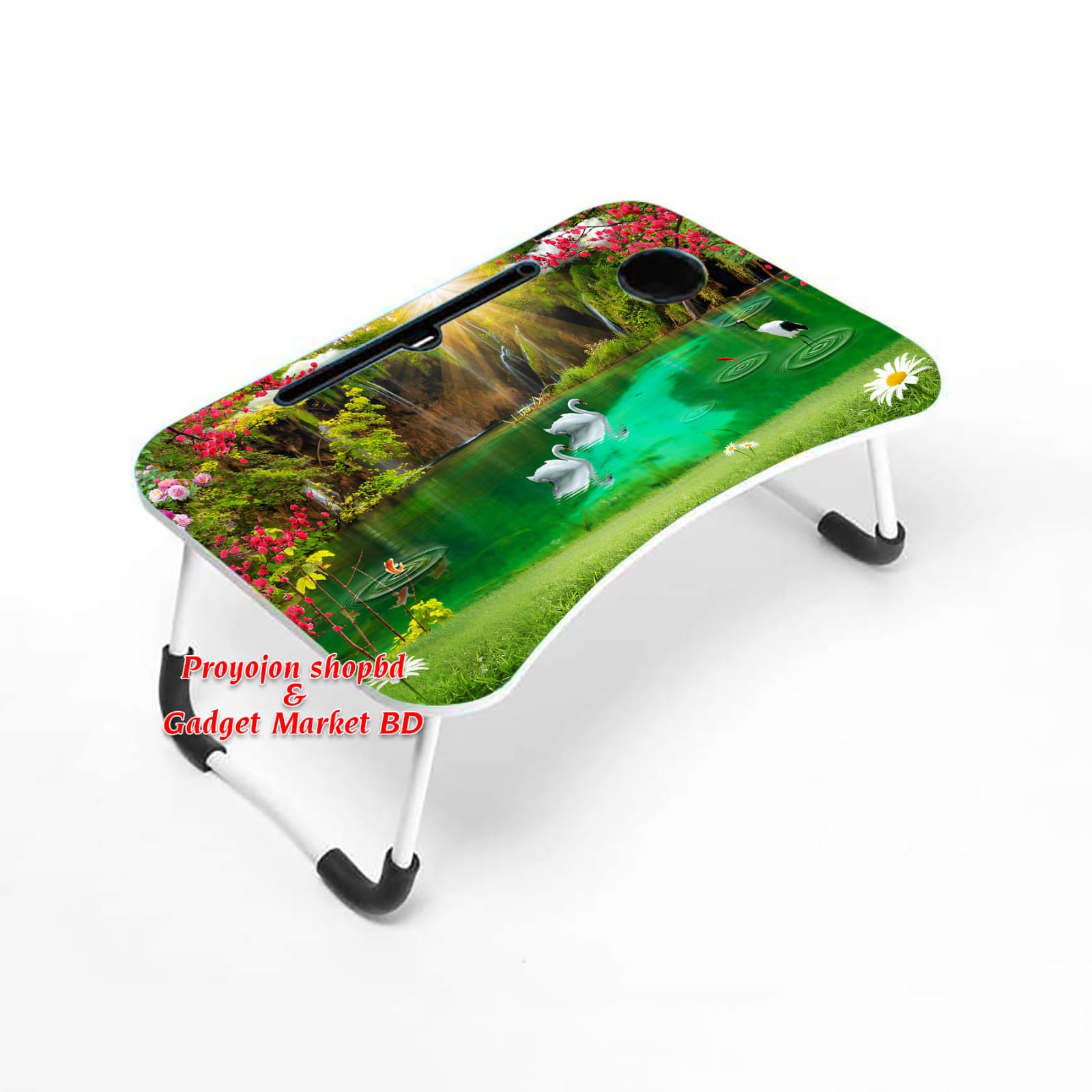 Waterproof Foldable Laptop Table And Kids Reading Table Without Drawer