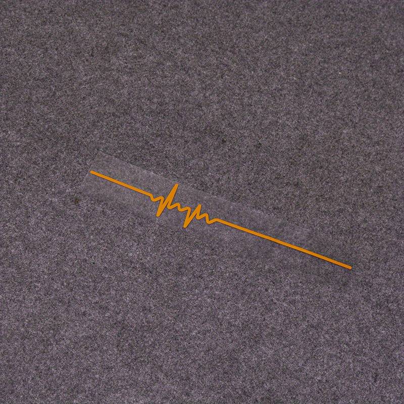 ECG Strip Car Stickers Vinyl Water proof Decals Cool Laser Reflective ...