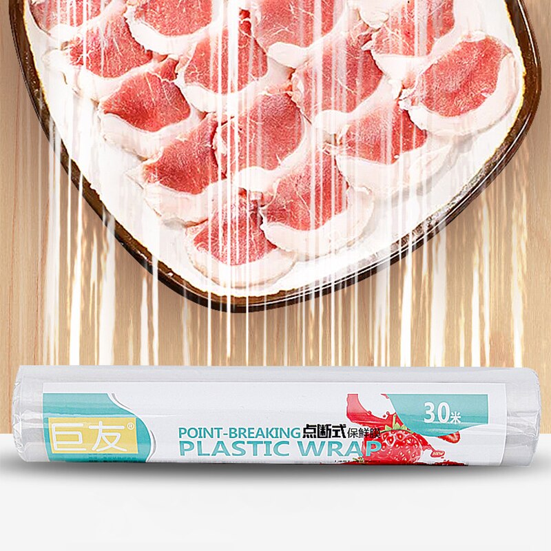 New Plastic Cling Film Dispenser Cutter Saran Wrap Dispenser Aluminum ...