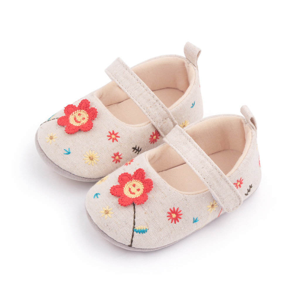 (HAVEit360) New Baby Shoes Cute Floral Baby Girl Shoes Newborn Toddler ...