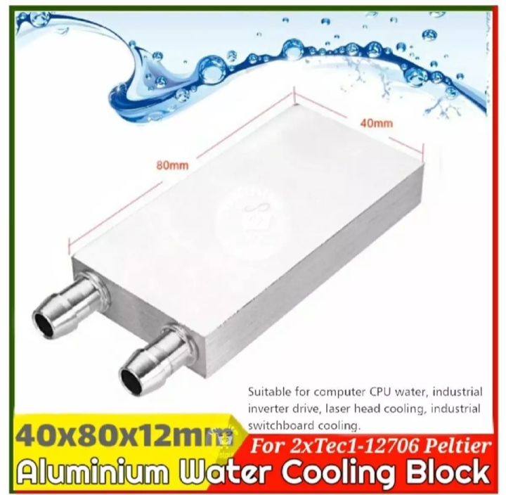Aluminum Water Cooling Blocks for PC Laptop CPU GPU Tec1-12706 Tec1 ...