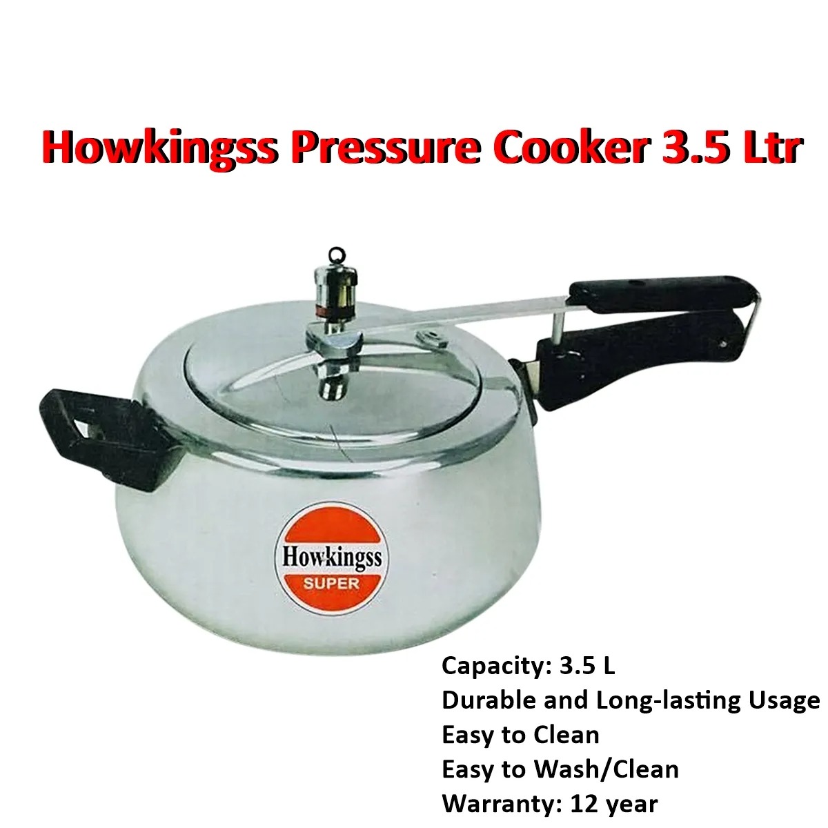 Howkingss Oval Pressure Cooker 3.5L | Daraz.com.bd