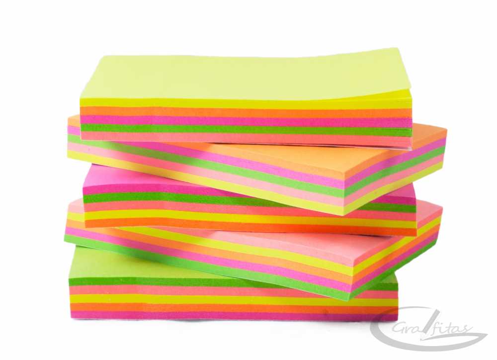 Multi color sticky note (3x5 inch) - 100 sheet | Daraz.com.bd