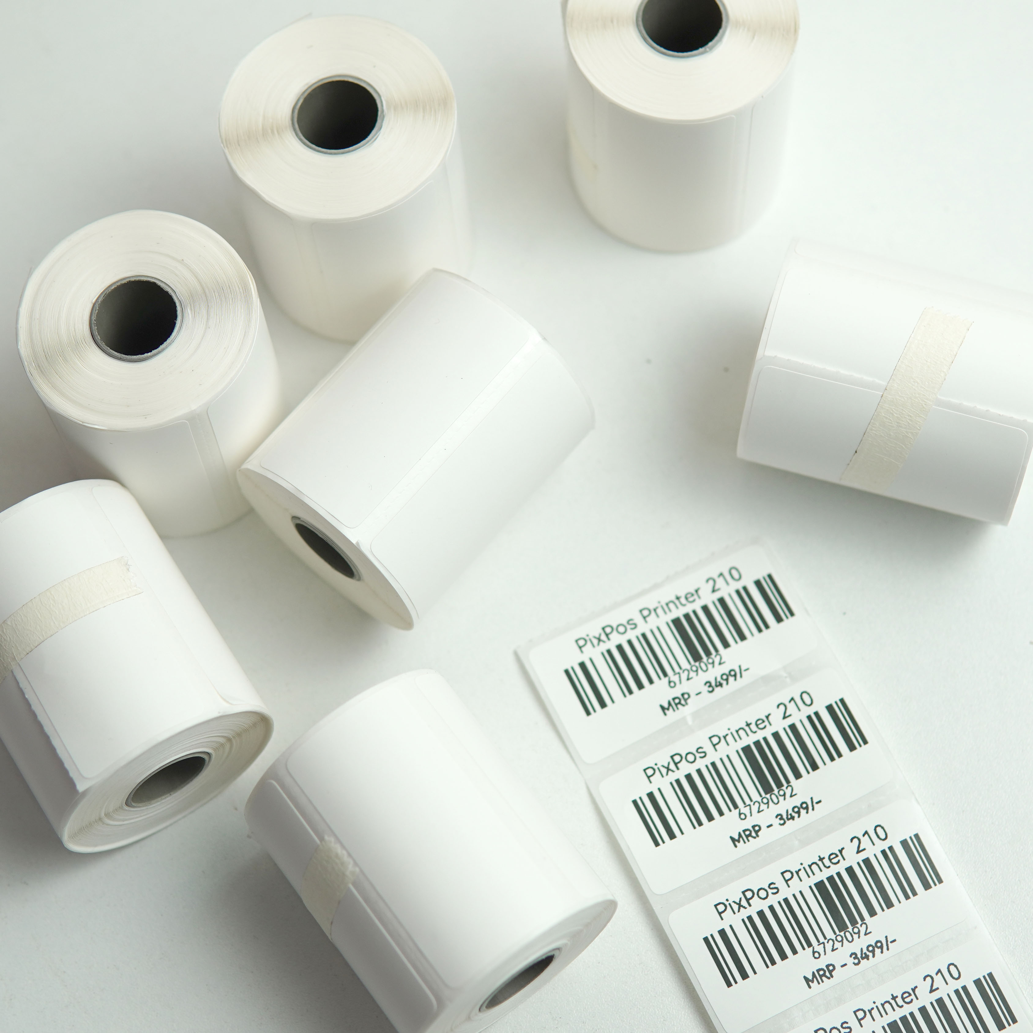 Pix 50mm*25mm Barcode Label Sticker Paper Roll- Thermal Barcode Sticker ...