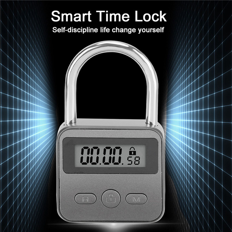 2X Smart Time Lock LCD Display Electronic Switch USB Rechargeable ...