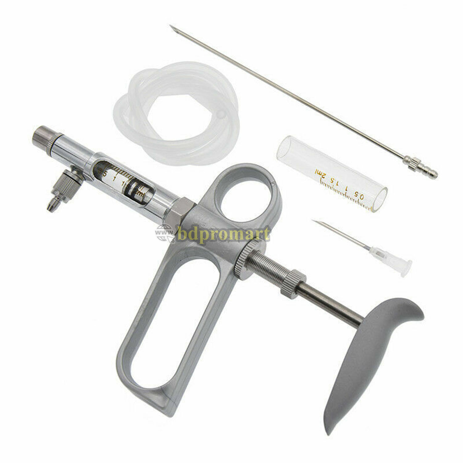 Continuous Livestock Injection Injector Syringe Copper Vaccination Tool ...