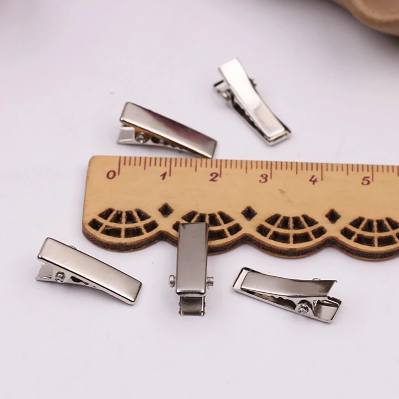 50pcs 2cm Mini Alligator Hair Clips Blank Hairpins Base for Jewelry ...