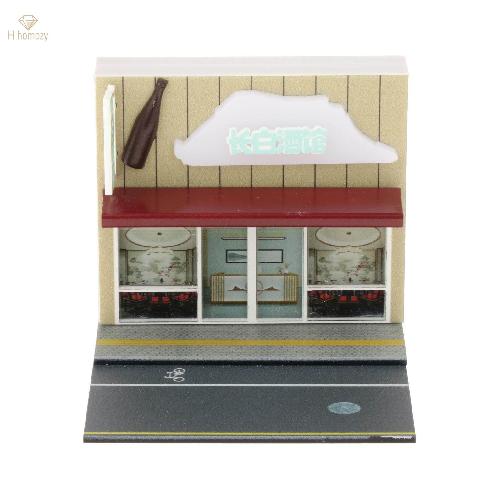 1/64 Shop Model Diorama Kits S Scale Scenery Assemble Realistic ...