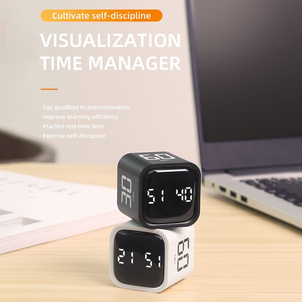 Portable Cube Timer Gravity Sensor Rotating Timer Bd