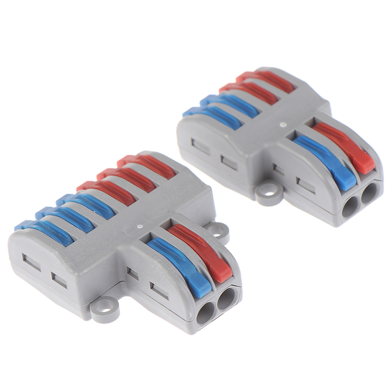Spring Lever Terminal Block Electric Cable Wire Connector PCT-222 SPL ...
