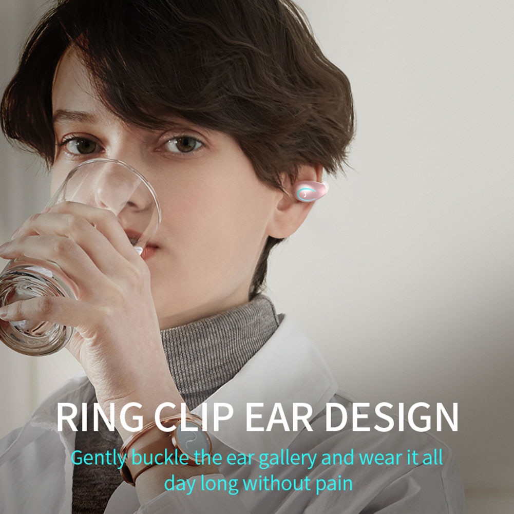Bone Conduction Wireless Headphone Mini In-ear invisible TWS Bluetooth ...