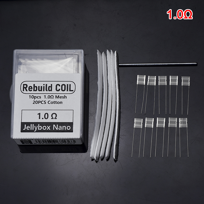 DIY Tool Rebuild Kit Mesh Coil Resistance Wire 0.6/1.0ohm For Jellybox ...